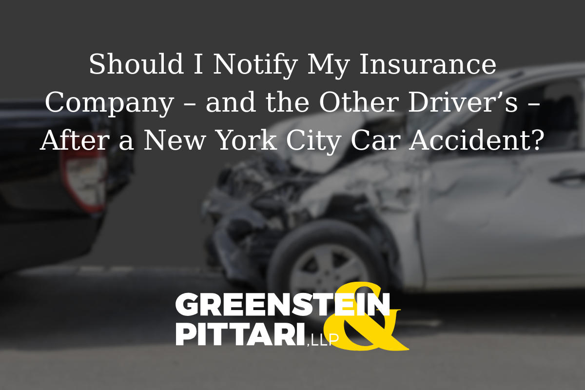 Should I Notify My Insurance Company – and the Other Driver’s – After a ...